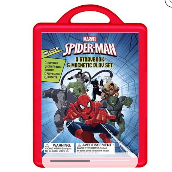 Marvel | Toys | Spiderman Book And Magnetic Playset Poster 5 Magnets ...